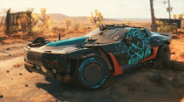 Cyberpunk 2077: Mit der Mad Max-Karre durch die Badlands