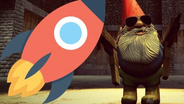 Valve-Chef Gabe Newell schickt Half Life-Gartenzwerg Chompski ins All