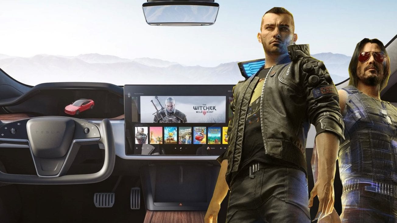 Cyberpunk 2077 und The Witcher 3 im neuen Tesla spielen, Elon Musk ...