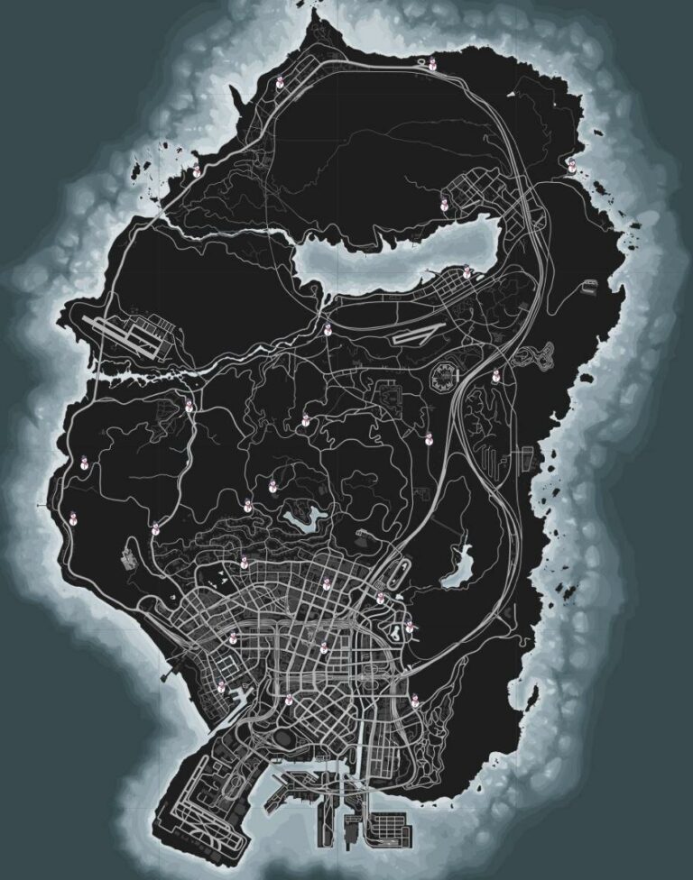 Schneemänner in GTA Online in 2024 zerstören: Alle 25 Fundorte auf der ...