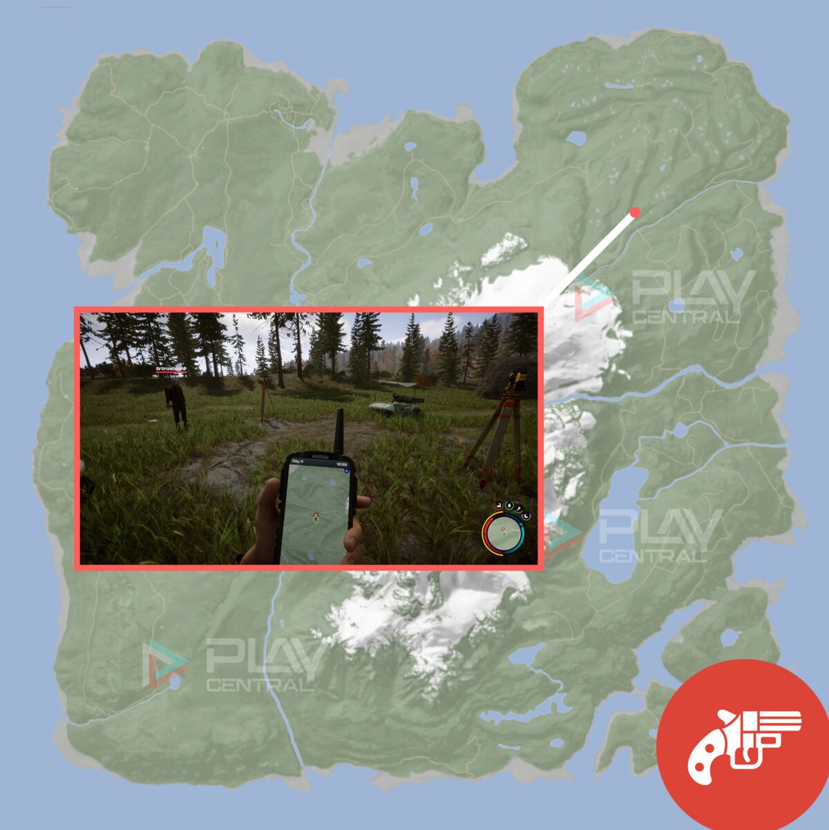 Revolver in Sons of the Forest finden - Fundort & Map