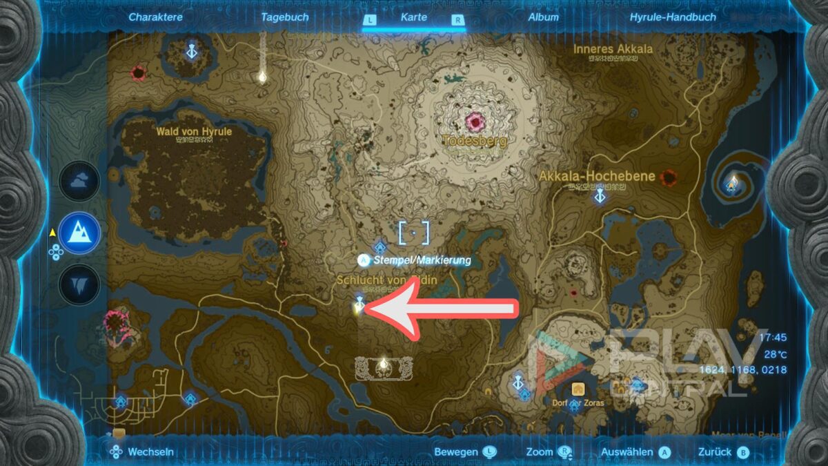 Weg ins Dorf der Goronen: Goronia - Zelda Tears of the Kingdom - Lösung