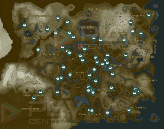 Alle 58 Brunnen für Kressa finden in Zelda: Totk - Quest Der Brunnen ...