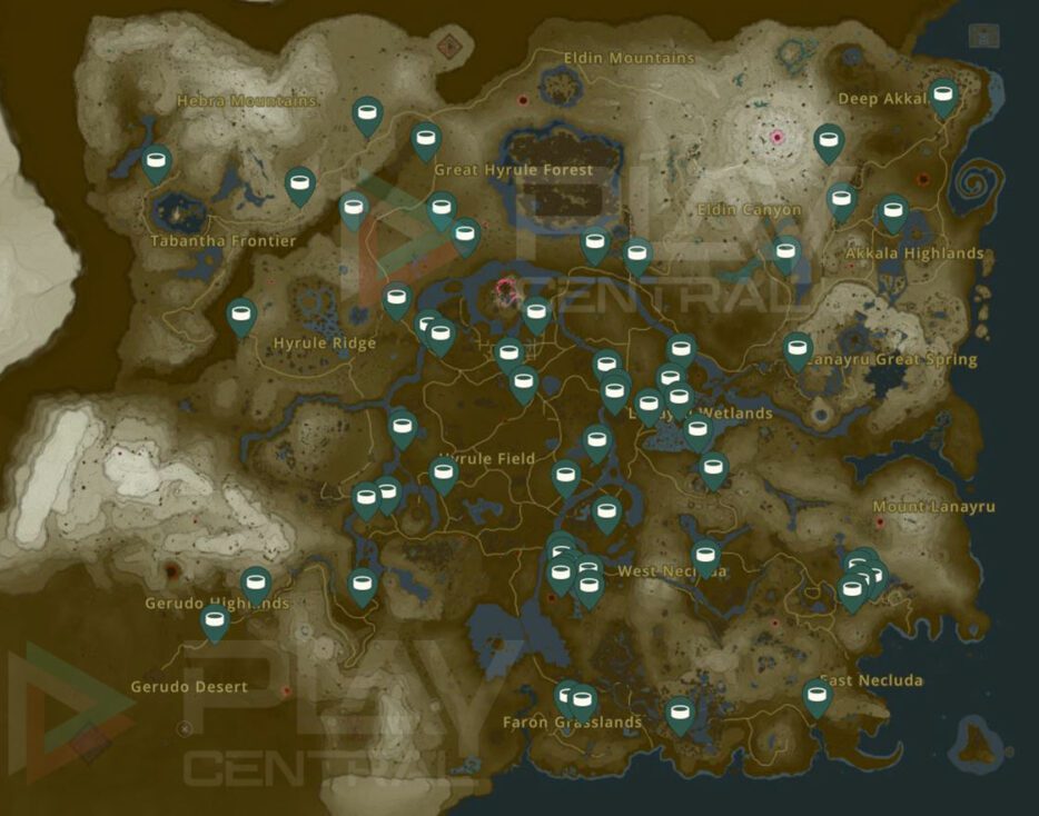 Alle 58 Brunnen für Kressa finden in Zelda: Totk - Quest Der Brunnen ...