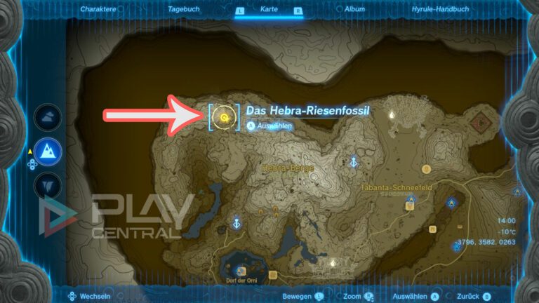 Das Hebra-Riesenfossil in Zelda: Totk zusammensetzen - Fundorte der ...