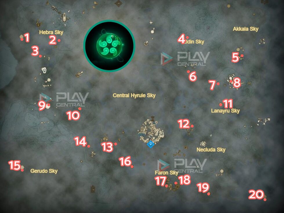 20x Wille der Weisen-Fundorte: Alle Skills verbessern in Zelda Tears of ...