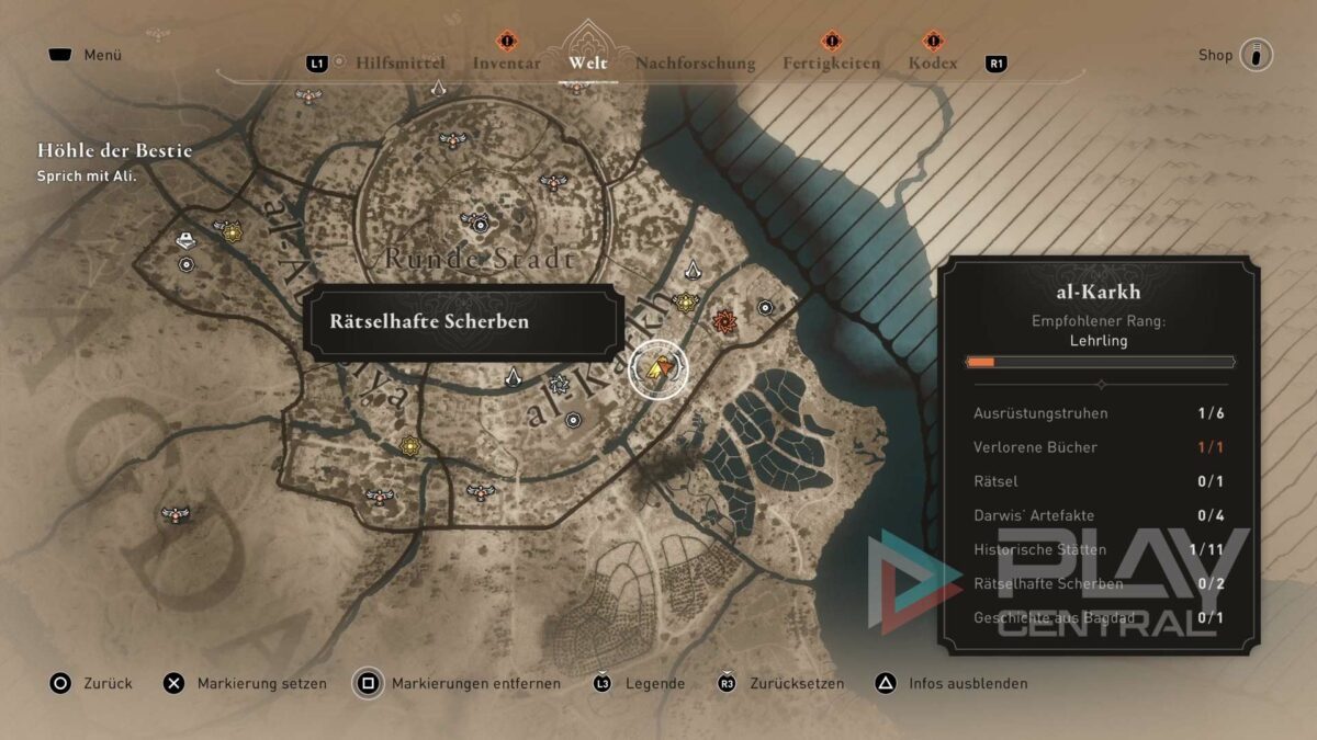 Rätselhafte Scherben in Assassin's Creed Mirage finden - Fundort ...