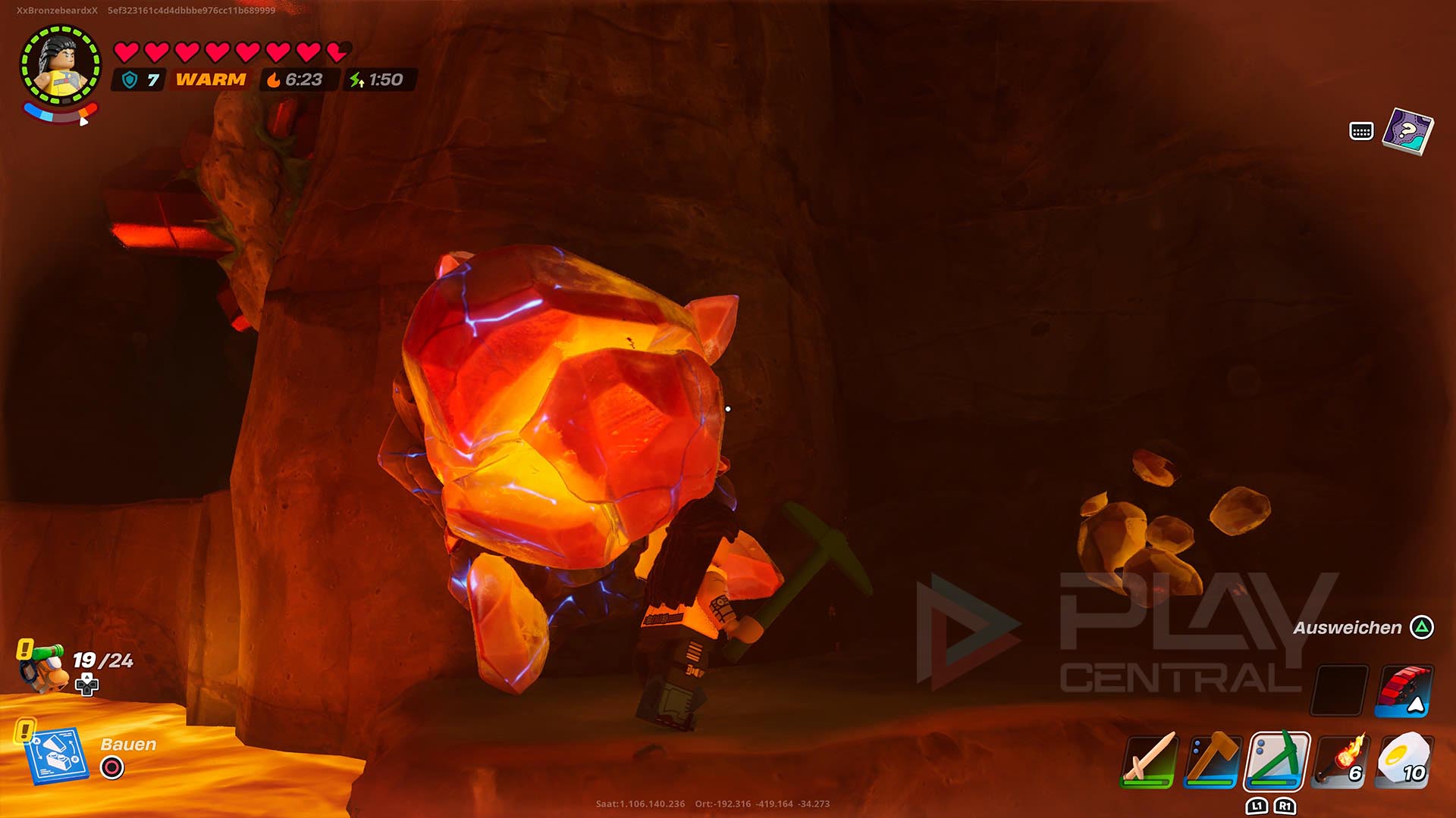 Brightcore in LEGO Fortnite finden: Vor dem Abbauen gut vorbereiten ...