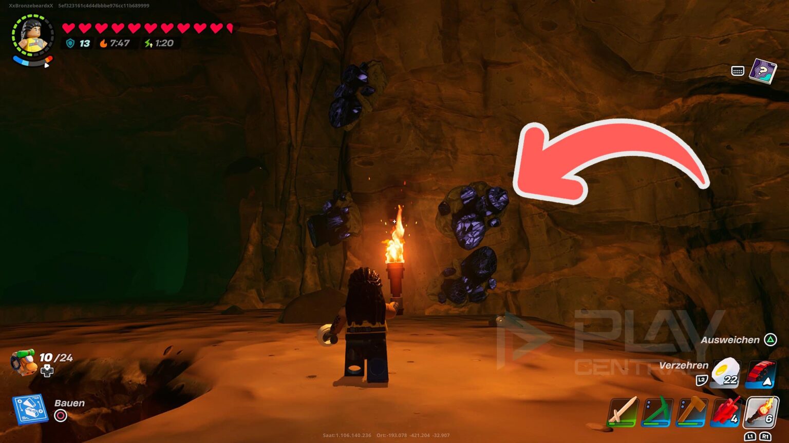 Obsidian finden und richtig abbauen in LEGO Fortnite - Lösung mit ...