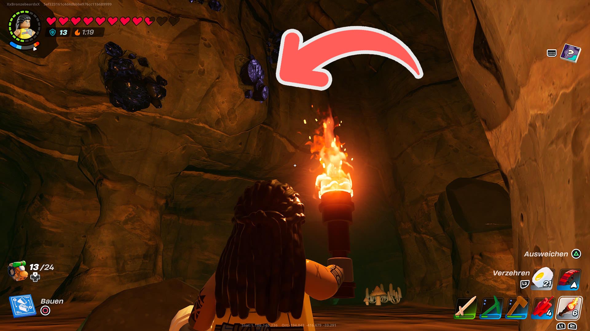 Obsidian finden und richtig abbauen in LEGO Fortnite - Lösung mit ...