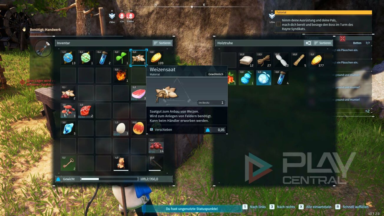 Palworld: Wie komme ich an Weizensamen? - Lösung mit Tipps