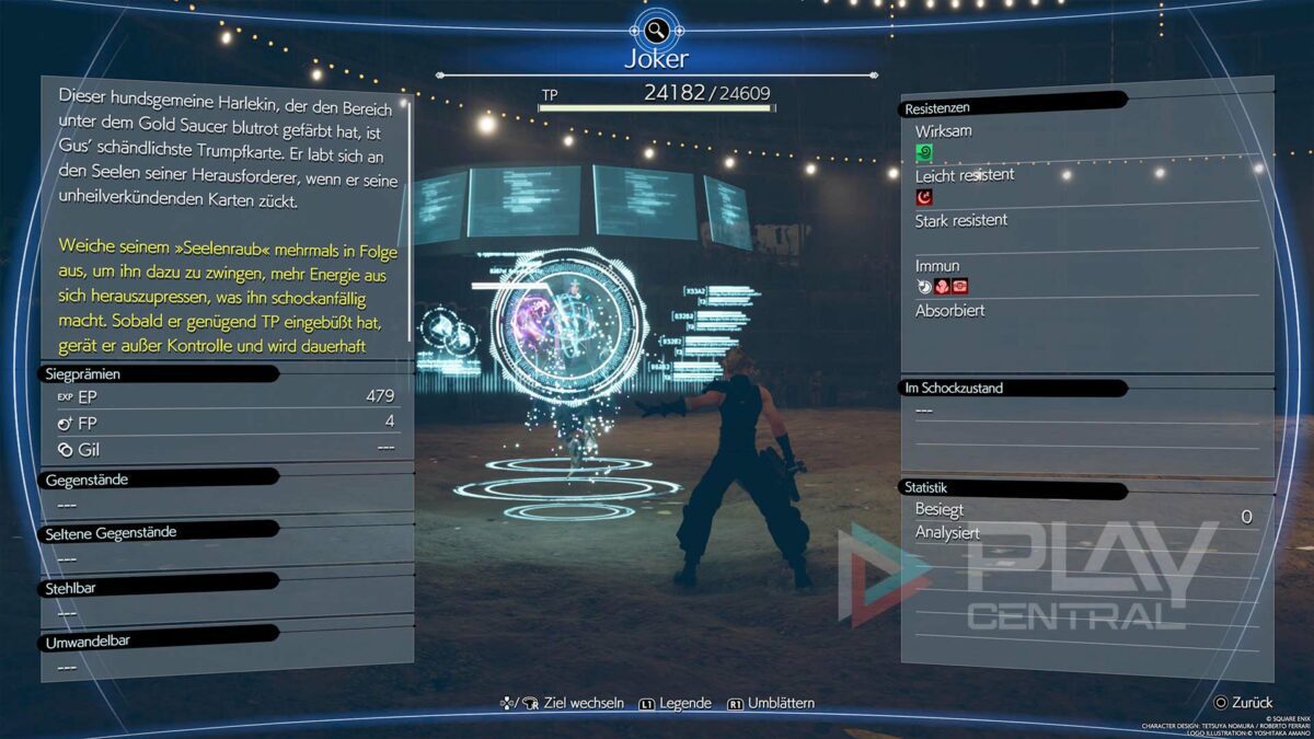 Joker schnell schlagen im Gus' Gassenhauer-Turnier - Final Fantasy 7 ...