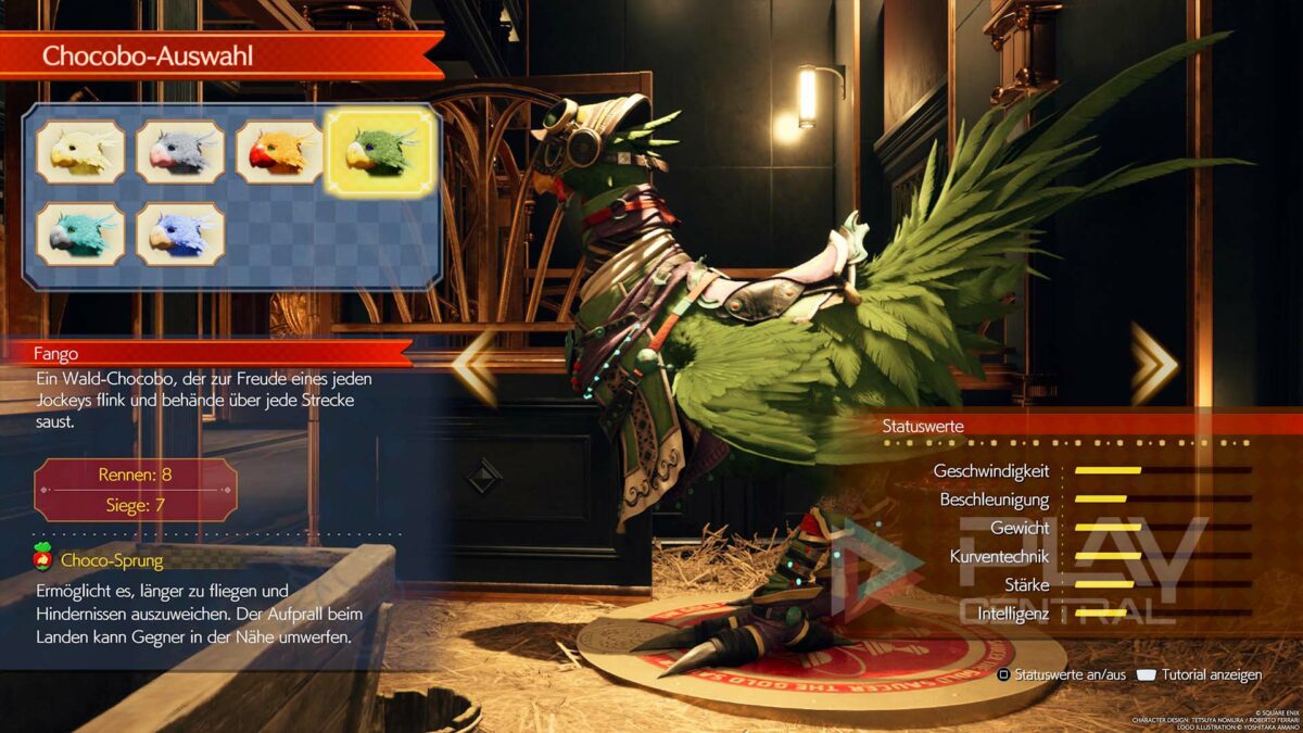 Mit diesem Chocobo gewinnst Du jedes Rennen im Gold Saucer - FF7 Rebirth